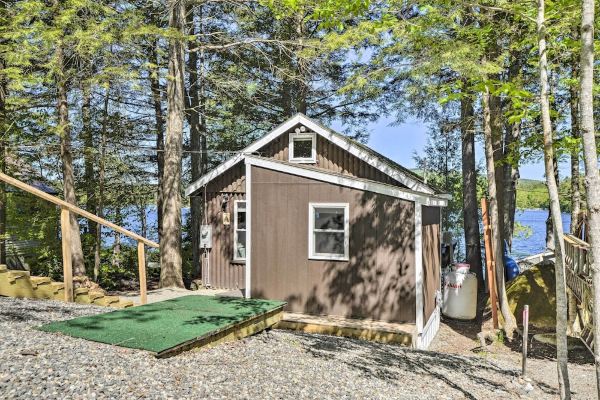 宠物友好的艾尔sworth Branch湖边小屋(Pet-Friendly Ellsworth Cottage on Branch Lake ...