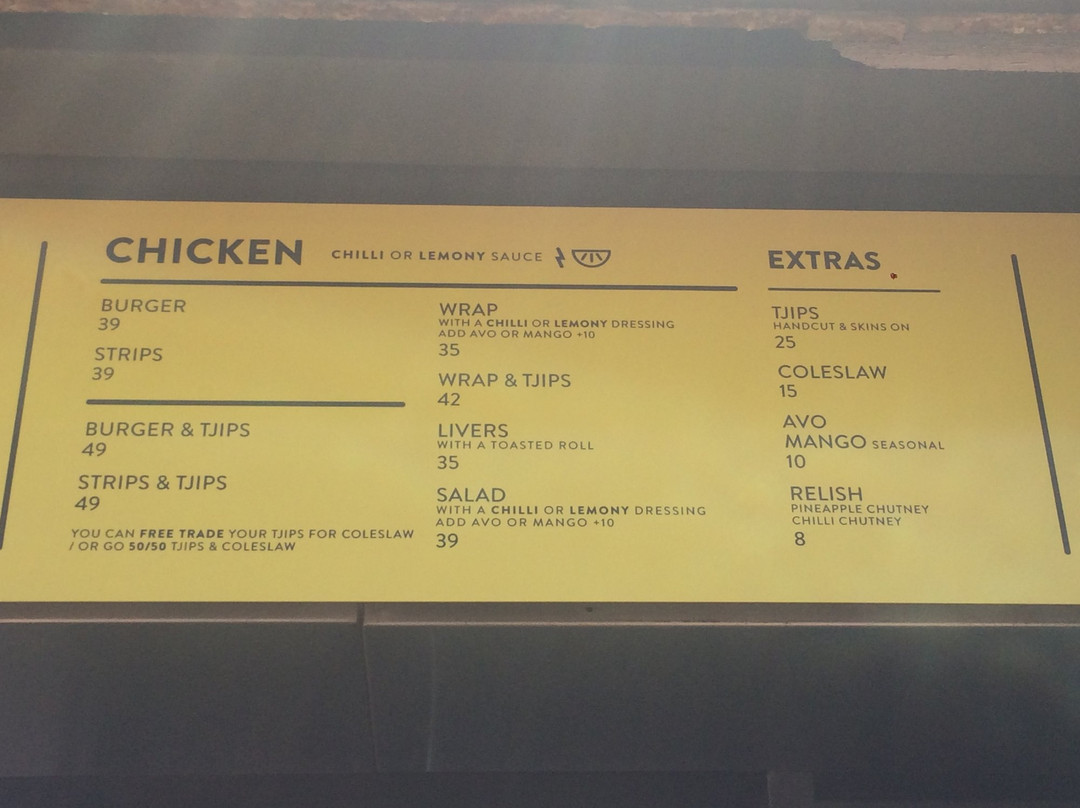 Afro's Chicken Shop - (德班)餐厅/美食点评 - 餐厅地址/餐厅电话/餐厅周边信息/餐厅推荐菜 - Tripadvisor猫途鹰